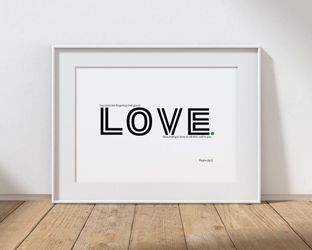 Love of God Scripture Wall Art Bible Verse Wall Art Contemporary ...