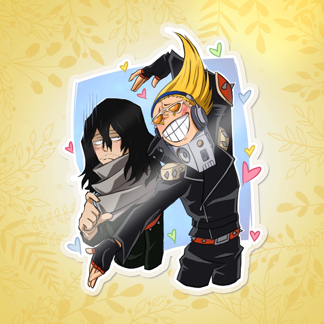 Erasermic Xxl Mha My Hero Academia Vinyl Sticker Present Mic Hizashi