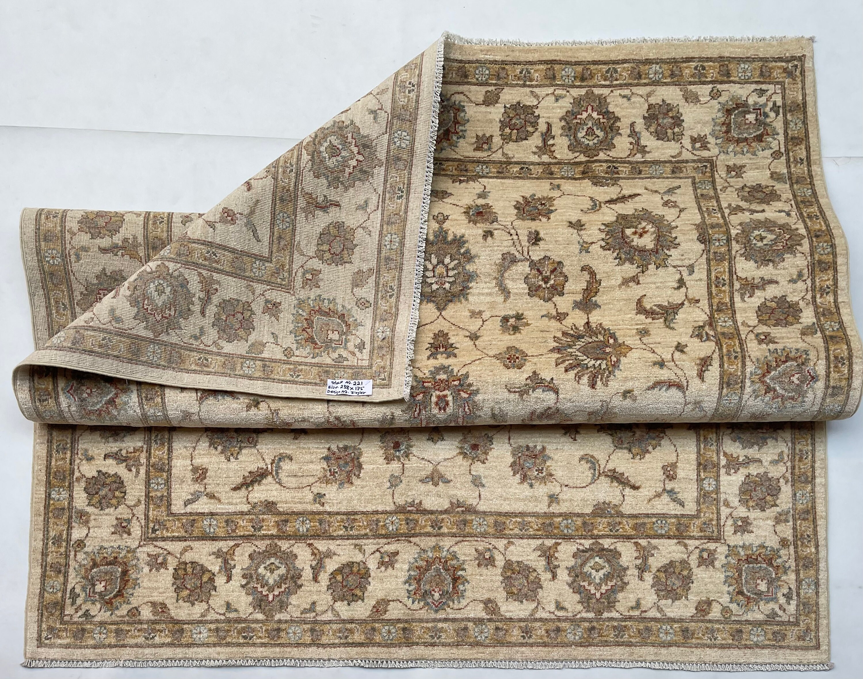 Ziegler Area Rug 5x8 Hand-knotted With Organic Dyes & Hand-spun Wool ...