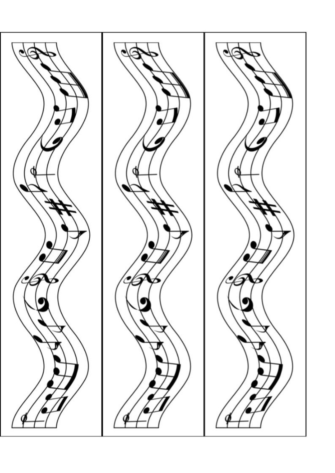 Musical Notes Birthday Cake Topper Film Strip | Cake Ribbon - Etsy UK