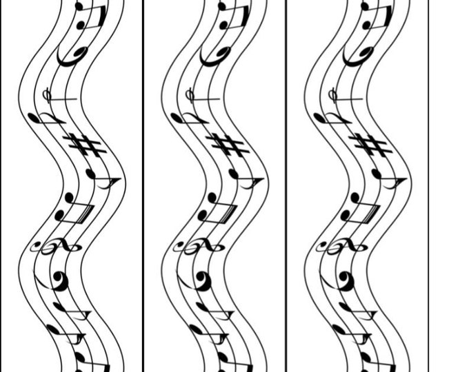 Musical Notes Birthday Cake Topper Film Strip Cake Ribbon - Etsy