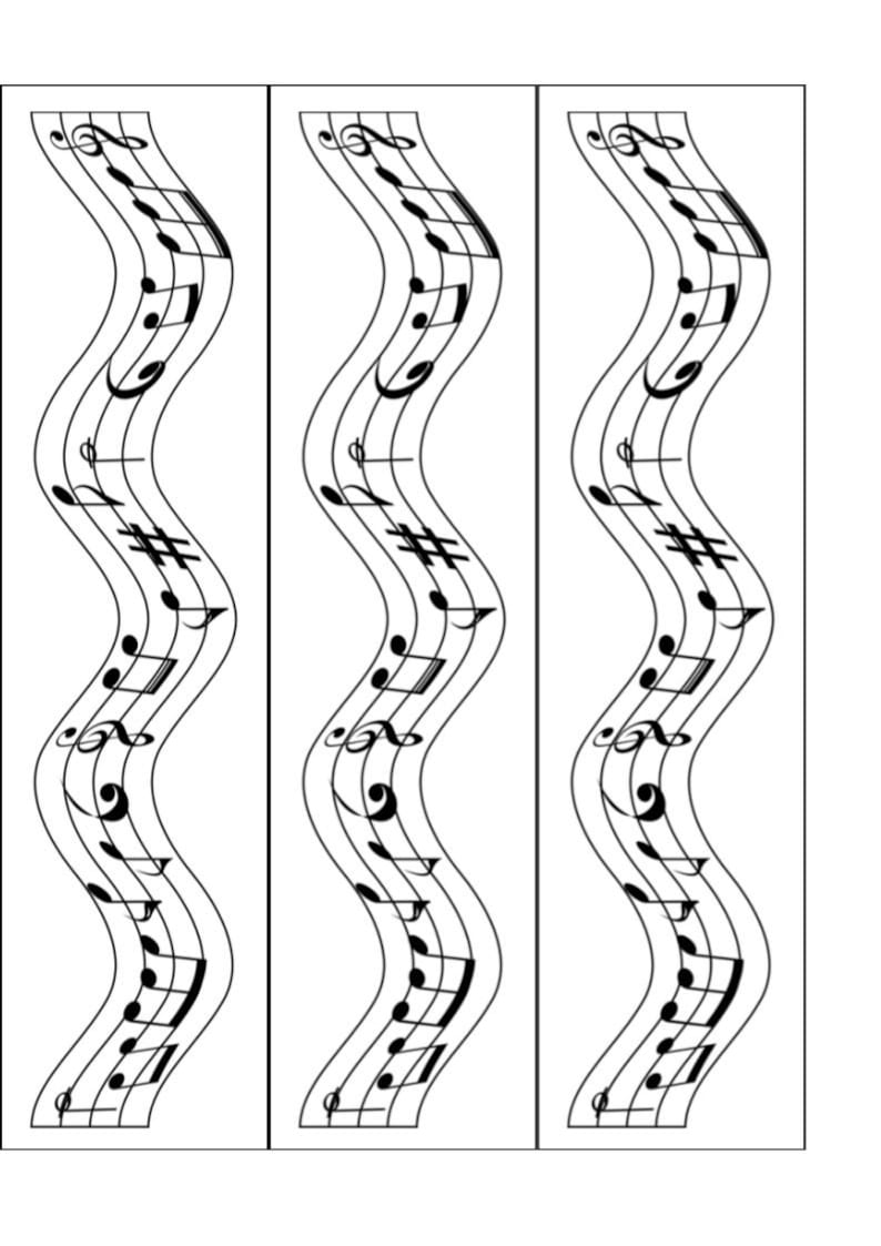 Musical Notes Birthday Cake Topper Film Strip | Cake Ribbon - Etsy