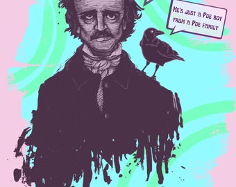 Edgar Allan Poe Raven Tee Shirt - Etsy
