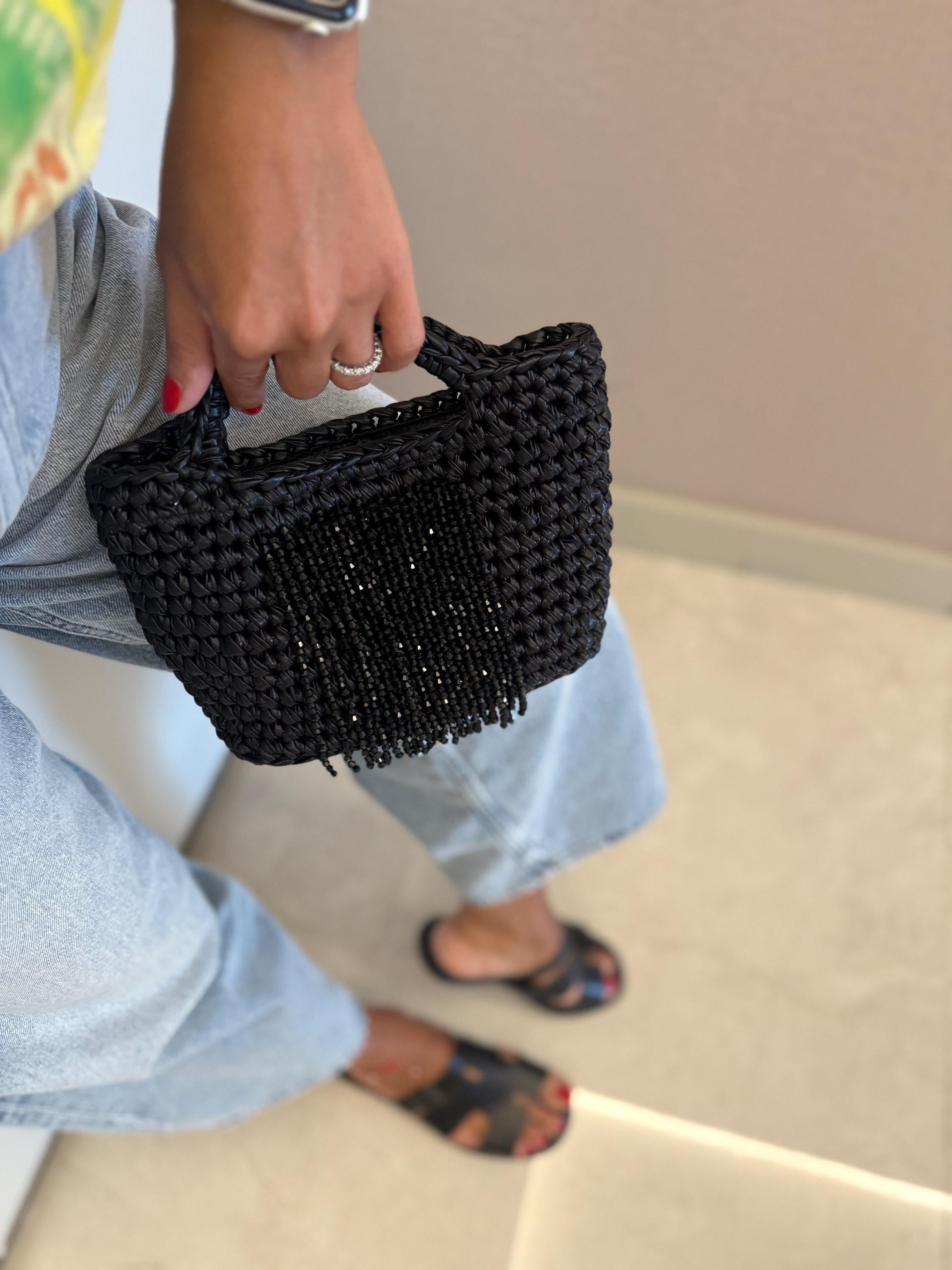 Handmade Metallic Yarn Crochet Bag: Handbag Luxury Bag - Etsy