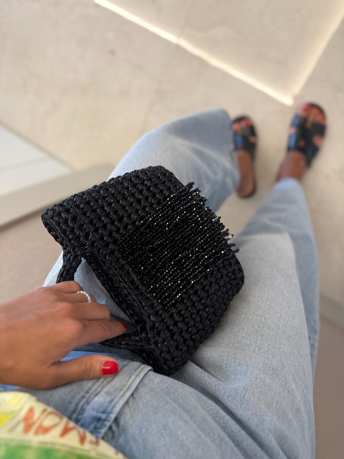 Handmade Metallic Yarn Crochet Bag: Handbag Luxury Bag - Etsy