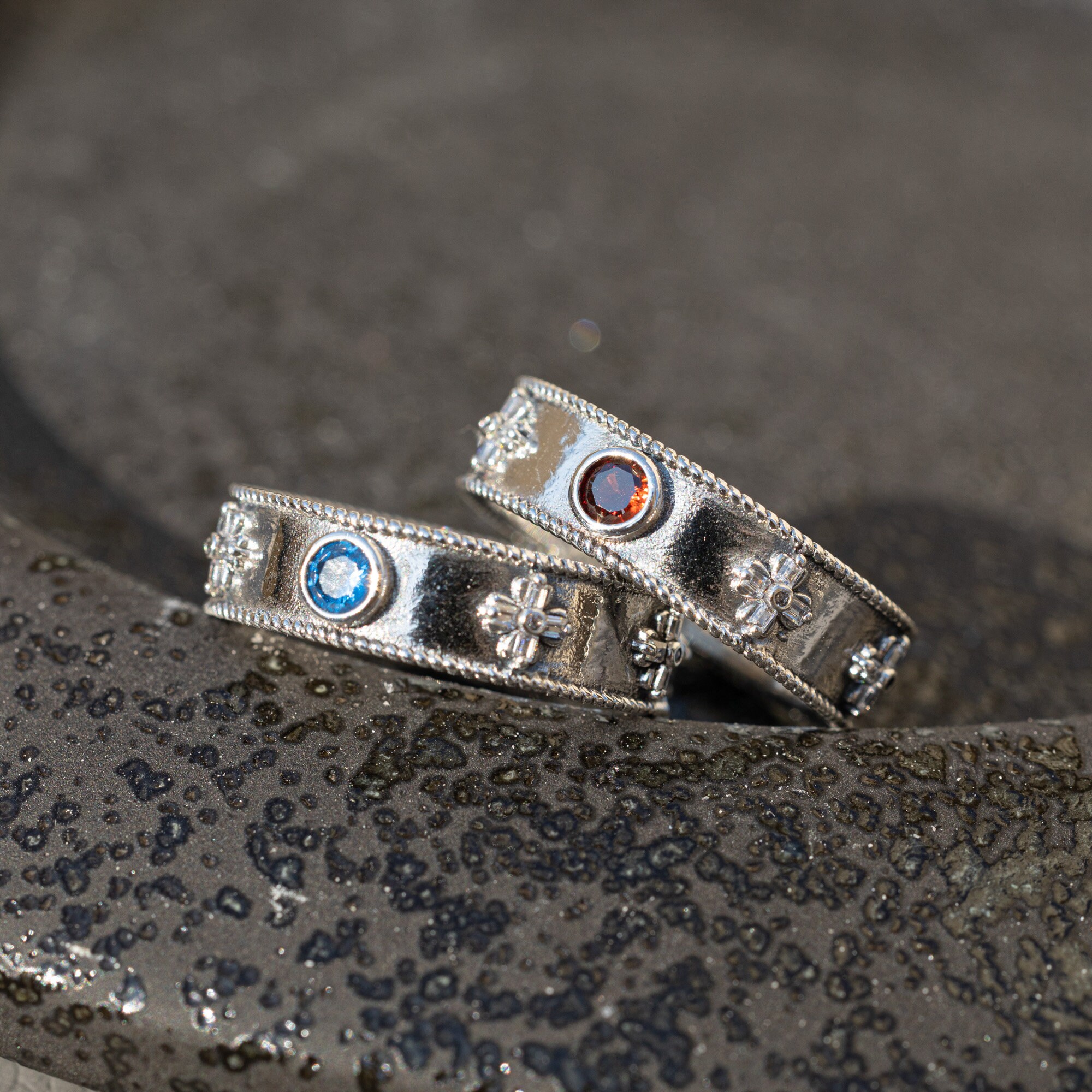 Pair of Howl's Moving Castle S925 Silver Non-adjustable Rings Howl ...