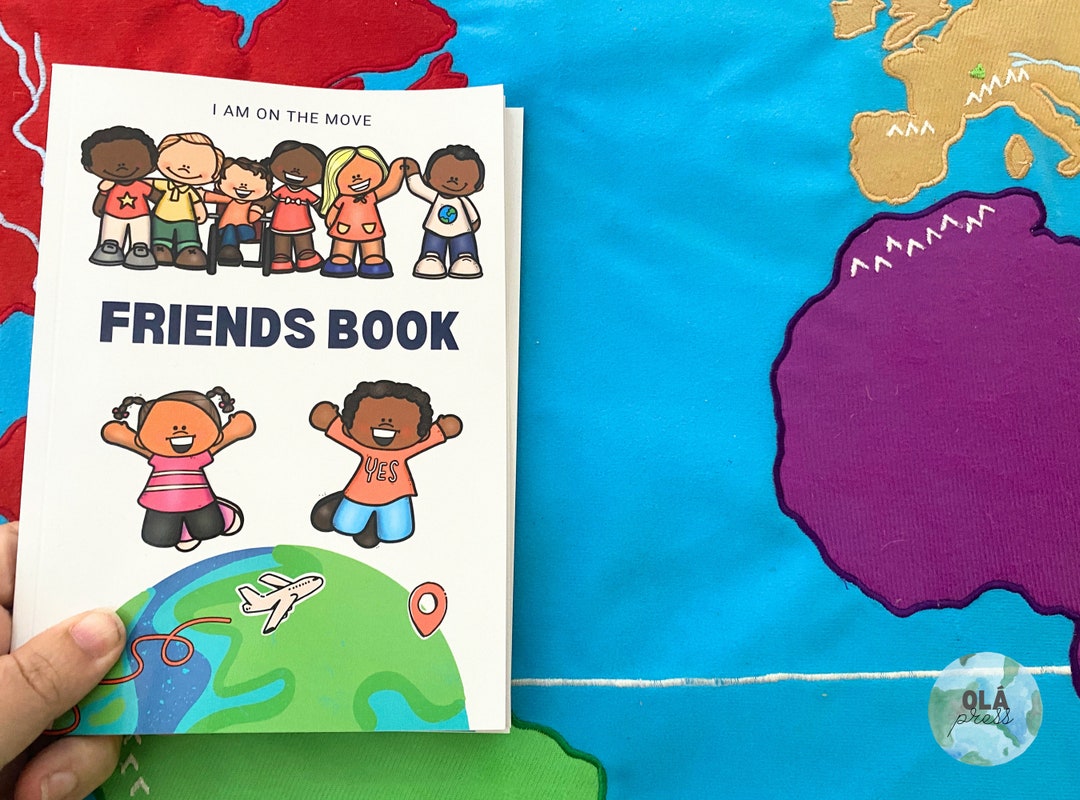 Moving Book for Kids - Friends Book - Leaving Party Gift/guestbook for ...