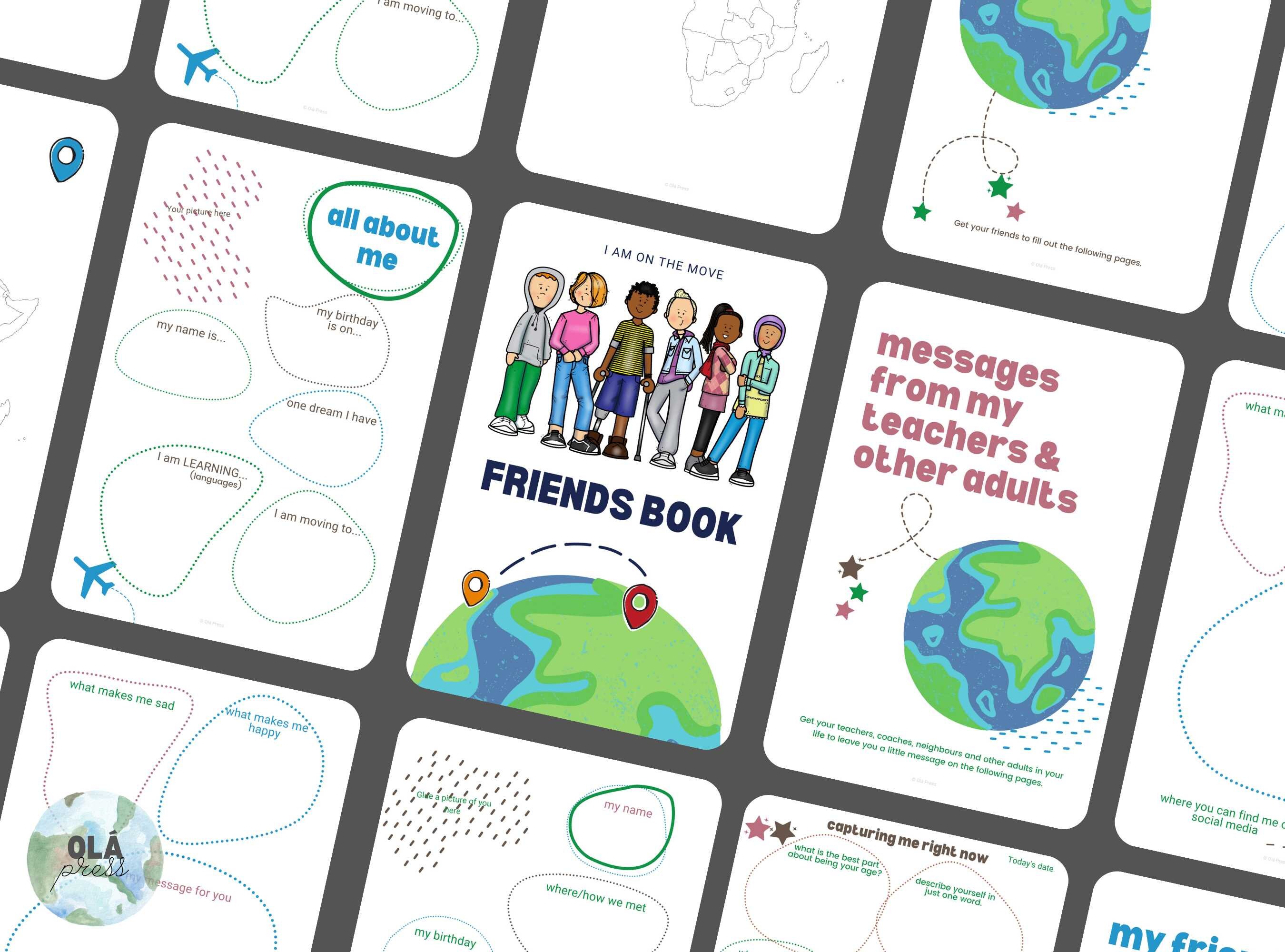 Friends Book - Leaving Party Gift/guestbook for Teens - Moving Book ...