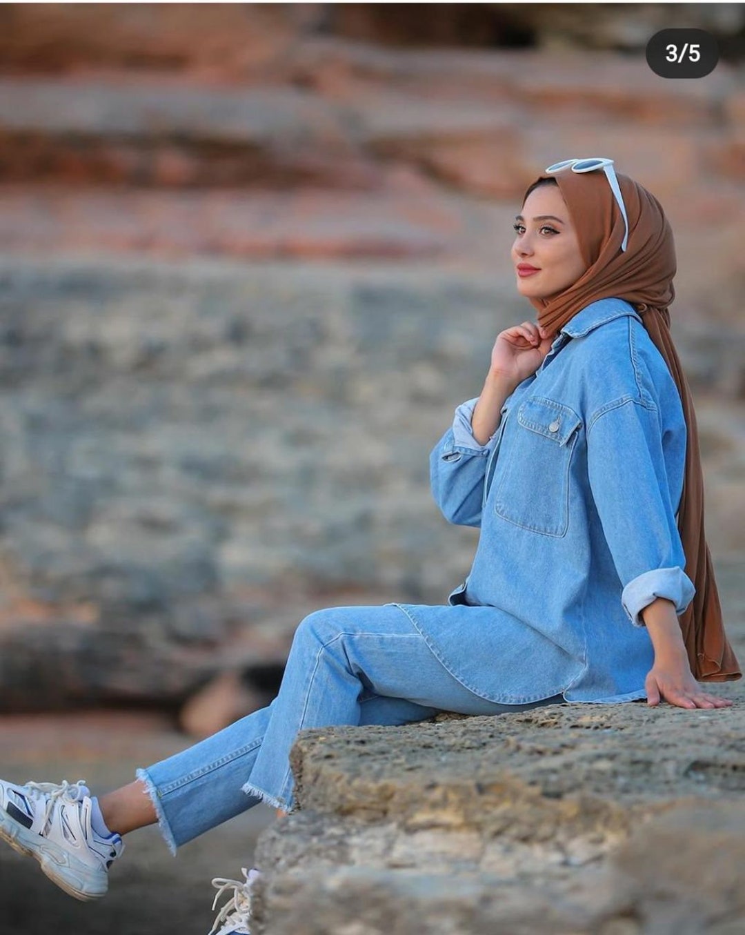 By Baano Design Soft Denim Shirt in Midwash Set - Etsy