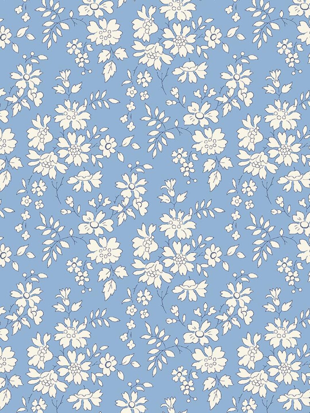 Preorder Liberty Fabric Capel Blue Tana Lawn Cotton Fabric - Etsy