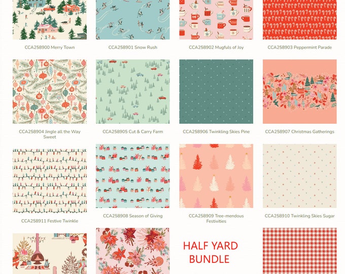 Christmas in the Cabin Collection Half Yard Bundle AGF Art Gallery ...
