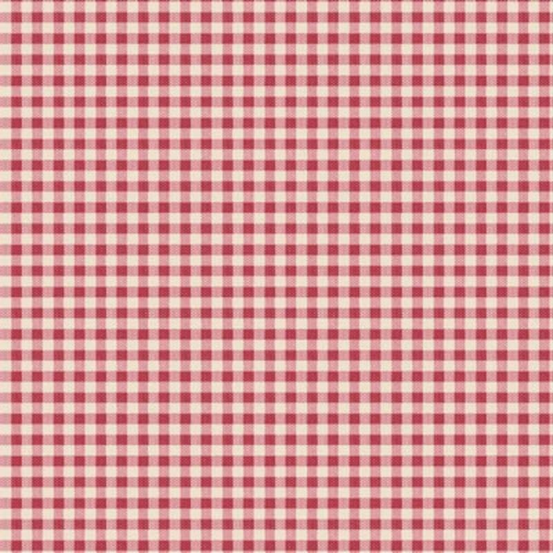 Red Gingham Fabric - Etsy