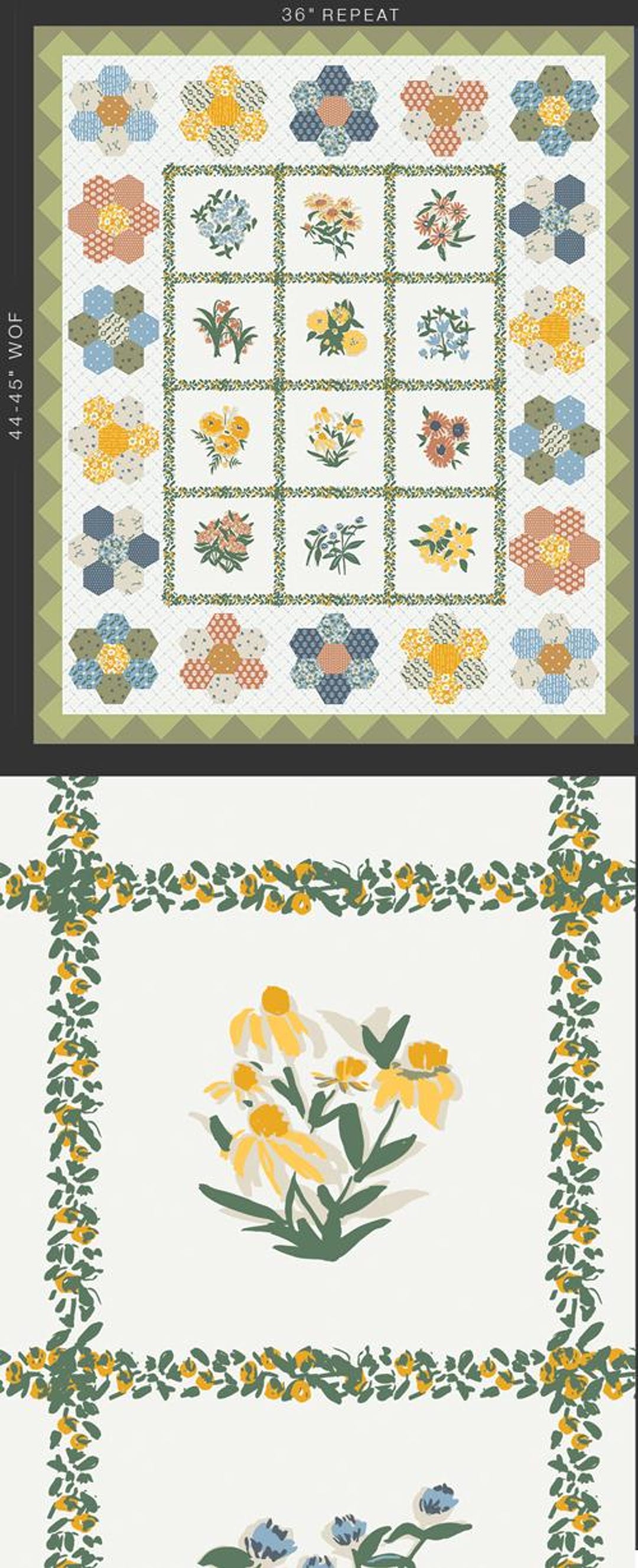 Potager Collectioln Kitchen Garden Panel PTG43409 Quilt Fabric by Art ...