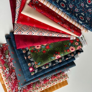 Curated Fat Quarter Bundle | 14 Fat Quarters | Hand Selected Christmas ...