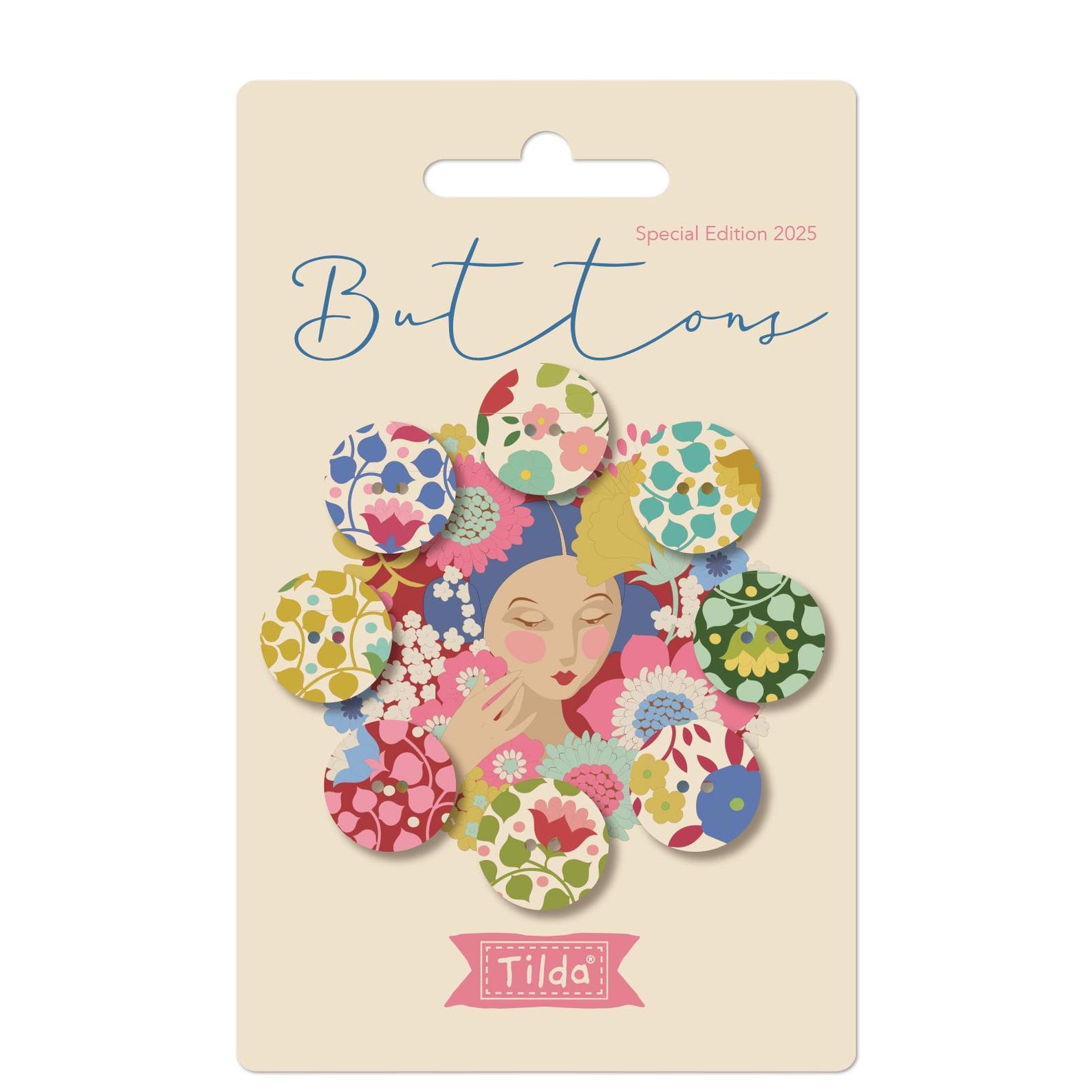 TIL400070 Tilda Wallflower Buttons 0.63in(16mm)8pcsred/green - Etsy