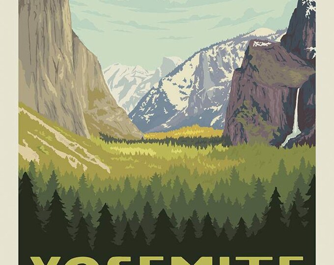 Clearance National Parks Poster Panel Yosemite P8789-YOSEMITE | Riley ...