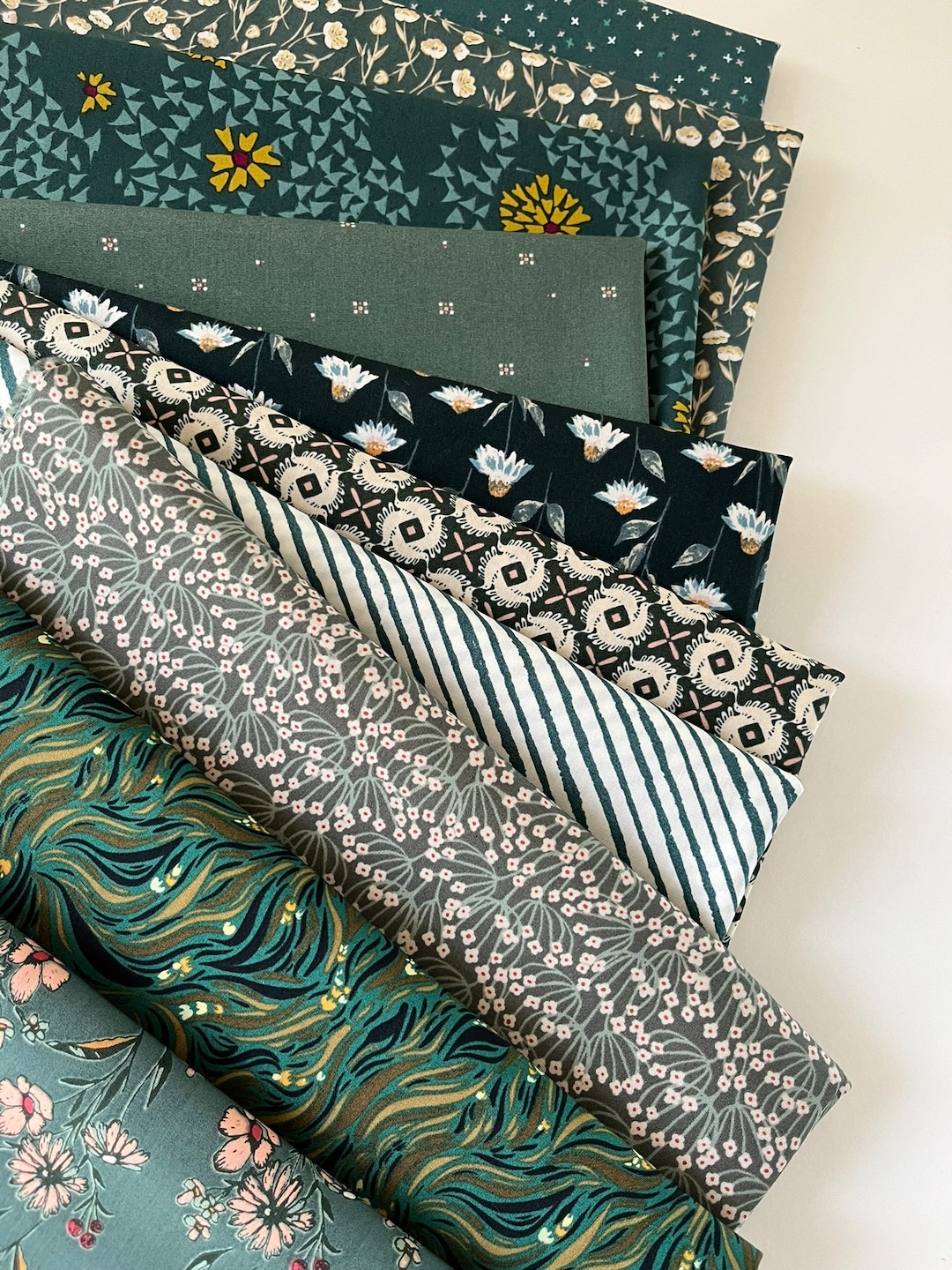 Evergreen Green Color Quilt Bundle Art Gallery Fabrics AGF Fat Quarter ...