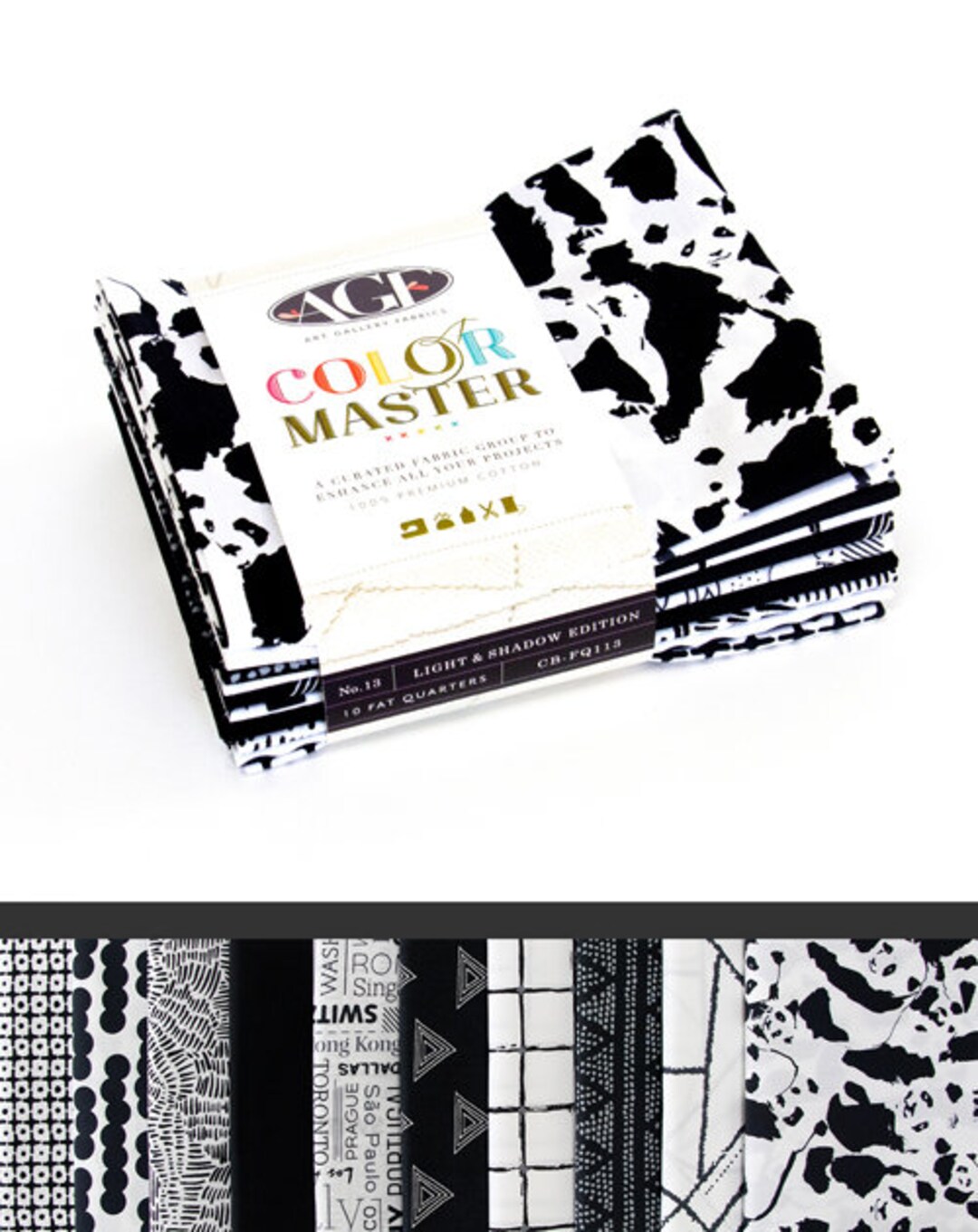 Fat Quarter Bundle light & Shadow Edition AGF Color Master Collection ...