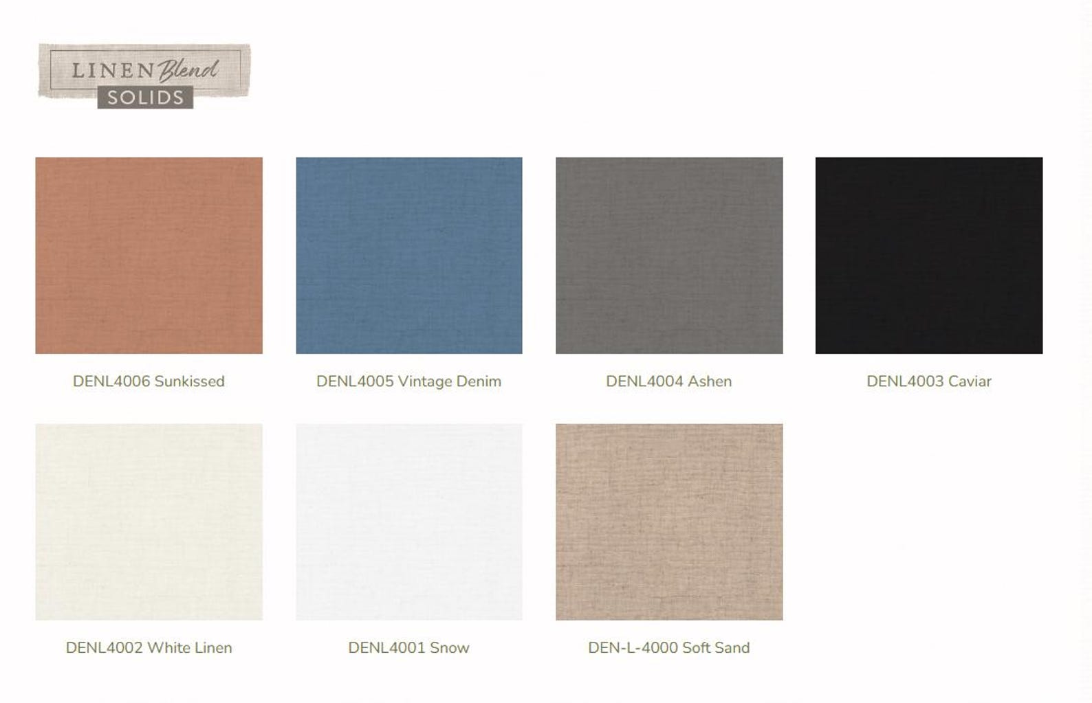 Linen Blend Solids * Ashen DENL4004 by Art Gallery Fabrics AGF Yardage ...