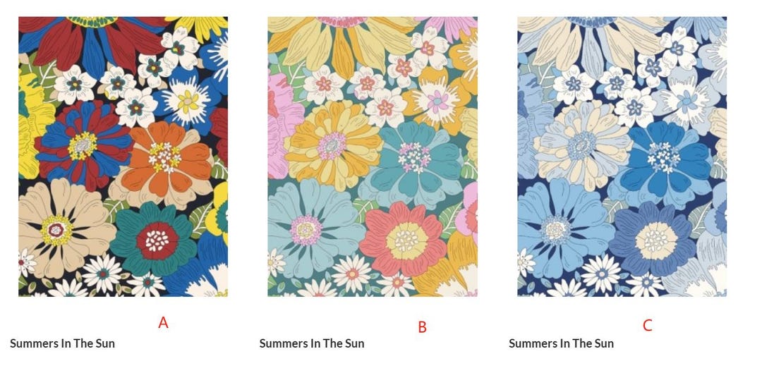 Summers in the Sun Liberty of London Tana Lawn Cotton Fabric SS26 ...
