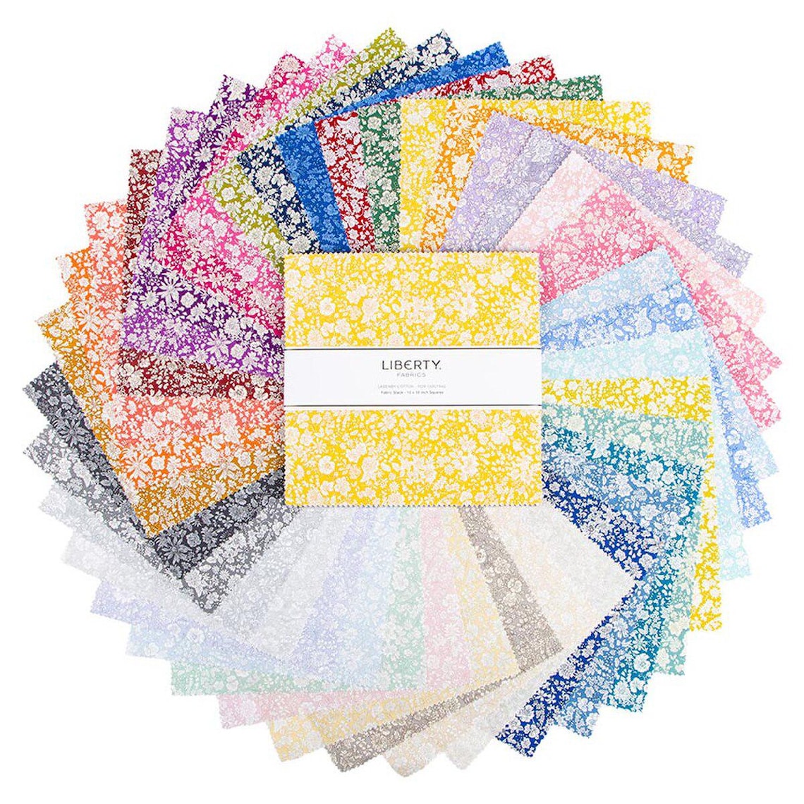 The Emily Belle 5" Square Pack Layer Cake by Liberty Fabrics for Riley ...