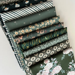 Evergreen Green Color Quilt Bundle Art Gallery Fabrics Fat Quarter ...