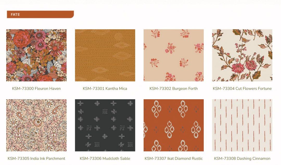 Kismet Collection - FATE Fat Quarter Bundle 8 Pieces by Art Gallery ...