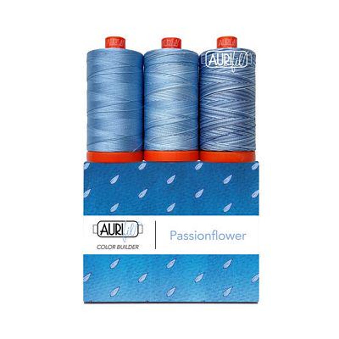 Aurifil Thread AC50CP3-018 Color Builder- Passionflower 3pc - Etsy