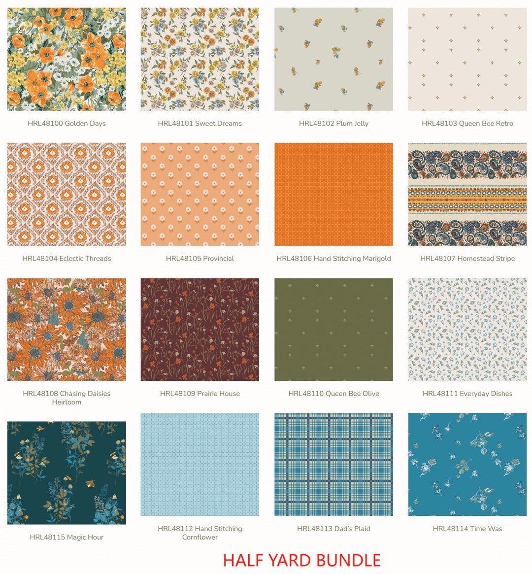 Heirloom Collection Half Yard Bundle by Sharon Holland AGF Art Gallery Fabrics - Etsy