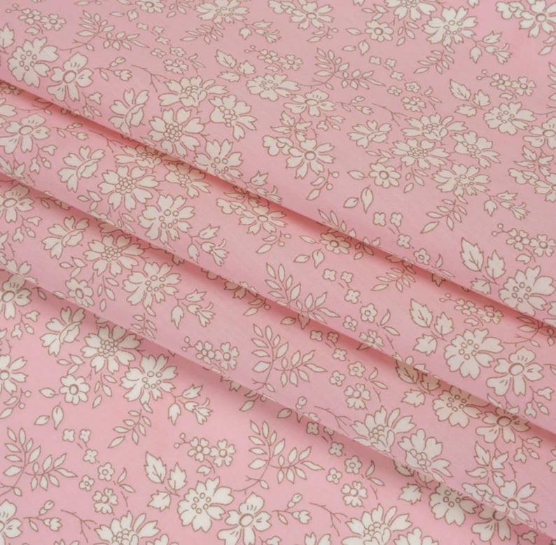 Liberty Fabric Capel Pink Light Tana Lawn Cotton Fabric 03633055S - Etsy