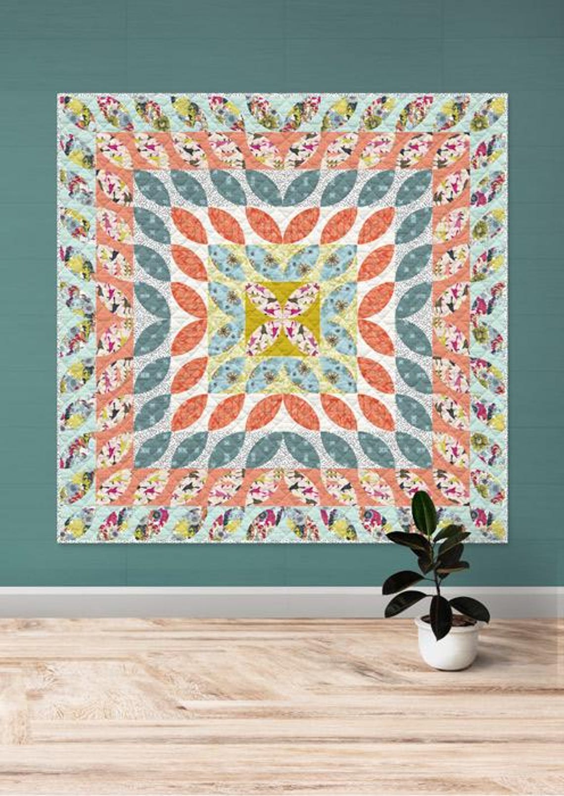 Clearance Pollinate Collection * Nectarlove PLN-94508 Cotton Quilt ...