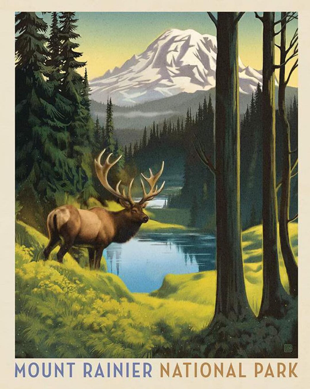 National Parks Mount Rainier National Park Poster Panel PD16133-PANEL ...