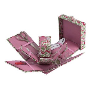 Gift Liberty Fabrics Fabric Victorian Style Sewing Box Forget Me Not ...