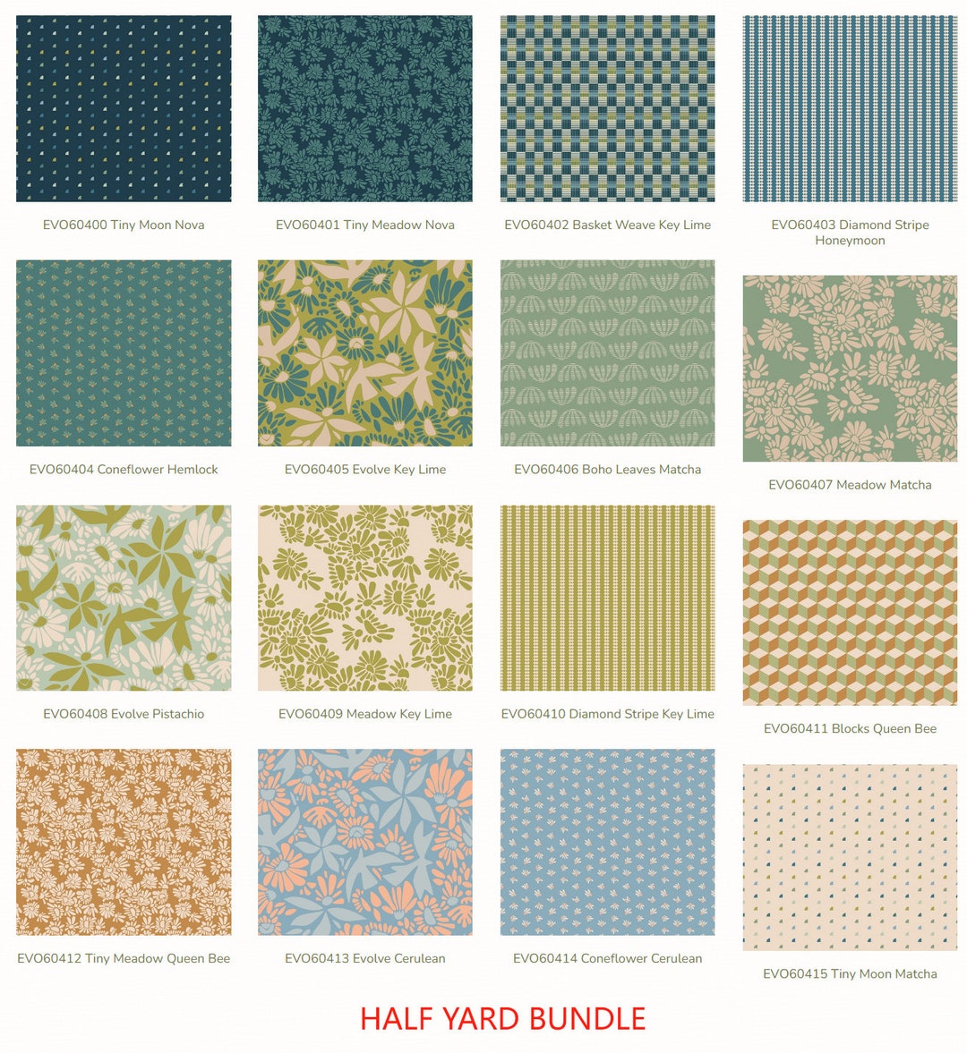 Evolve Collection Half Yard Bundle by Suzy Quilts AGF Art Gallery Fabrics - Etsy