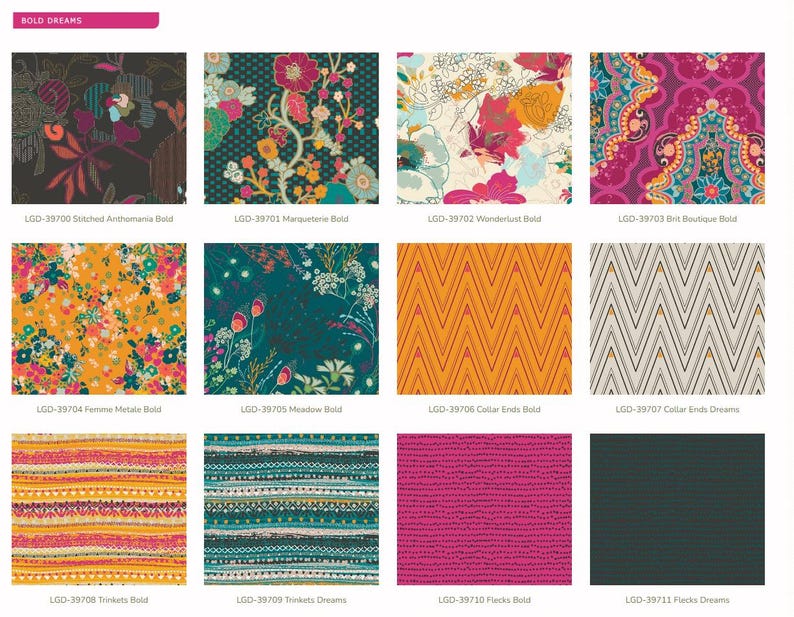Legendary Collection Bohemian Fabric * Trinkets Bold LGD-39708 - Quilt ...