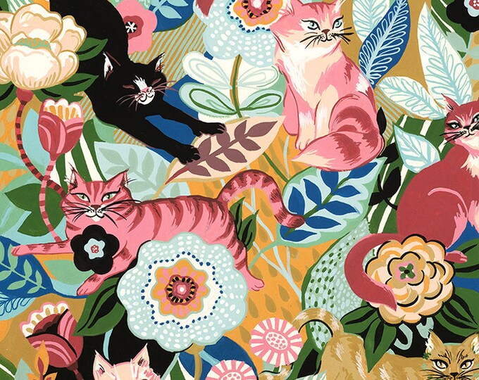 Alexander Henry Cotton Chamomile Cat-9048a - Etsy