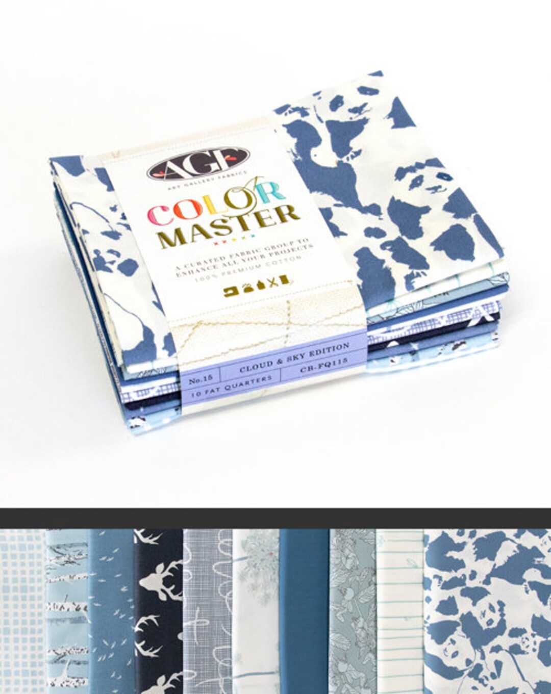 Fat Quarter Bundle cloud & Sky Edition AGF Color Master Collection Art ...