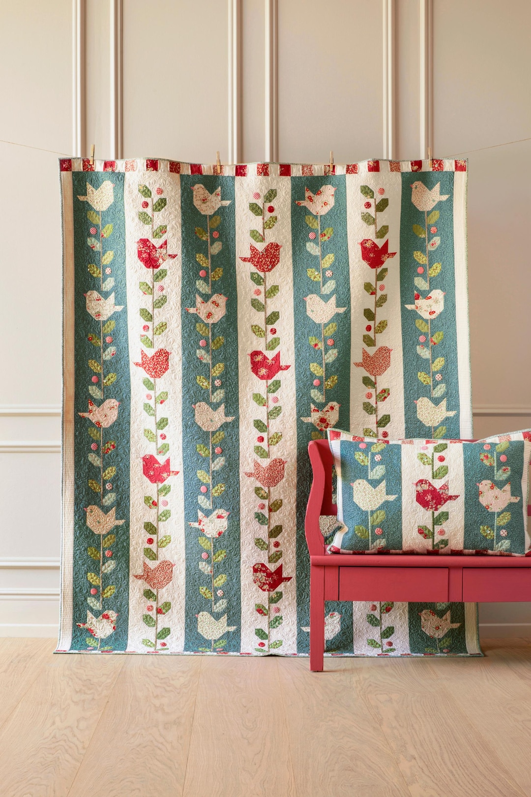 Preorder Tilda Winter Birds Quilt Kit Petrol Merry Little Christmas ...