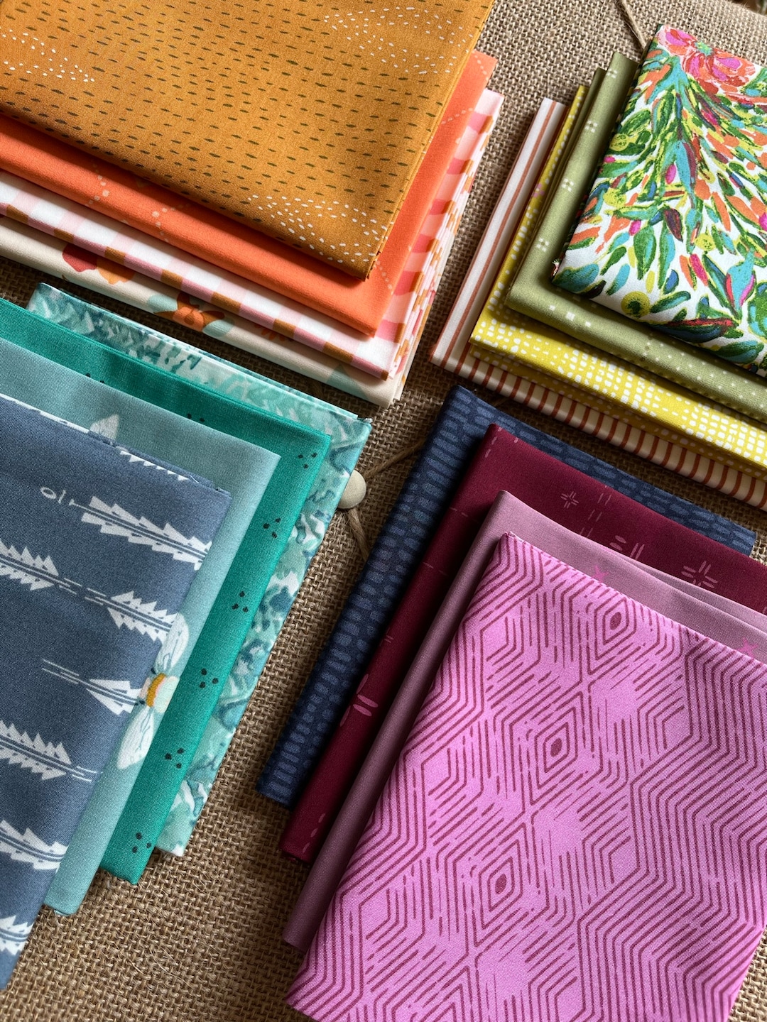 Curated Fat Quarter Bundle 16 Fat Quarters Art Gallery Fabrics Quilting Bundle Hand Selected - Etsy