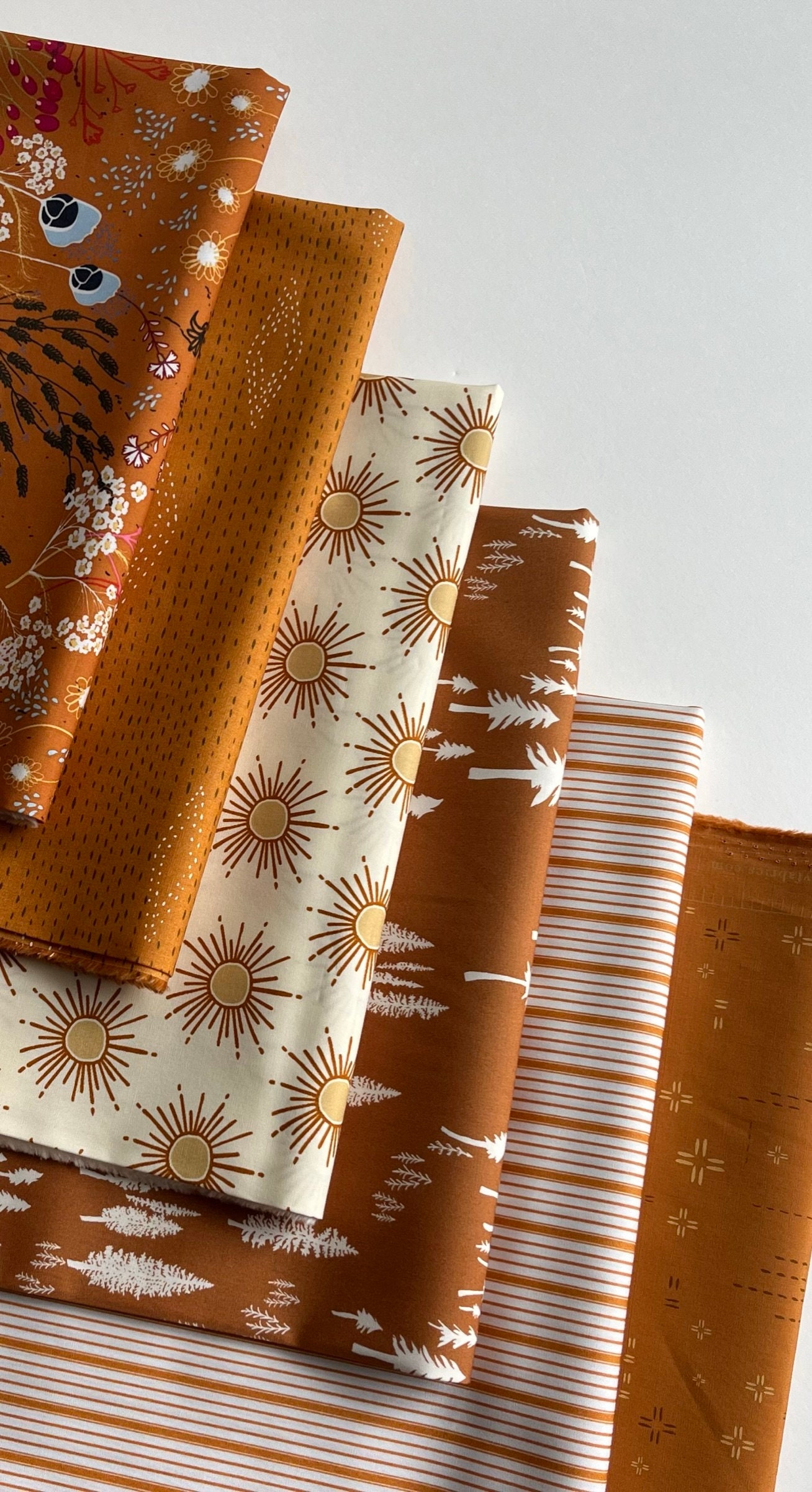 Curated Fat Quarter Bundle Sun Shine Gold Copper Rich Color Art Gallery ...