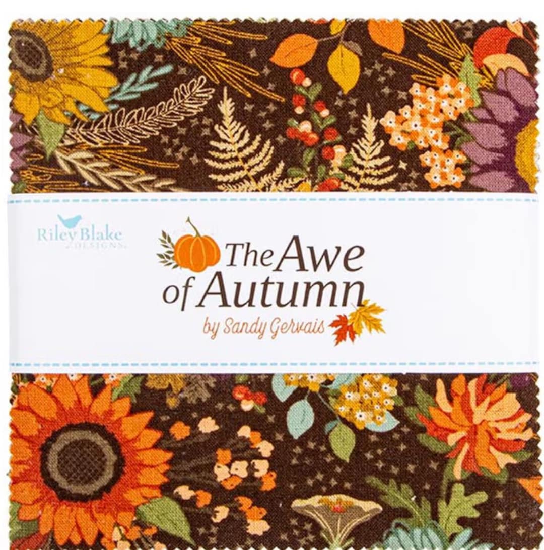 Riley Blake the Awe of Autumn 10” Stacker - Fall Layer Cake / Autumn ...
