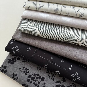 Grey Color Quilt Bundle Art Gallery Fabrics Fat Quarter / Half Yard ...