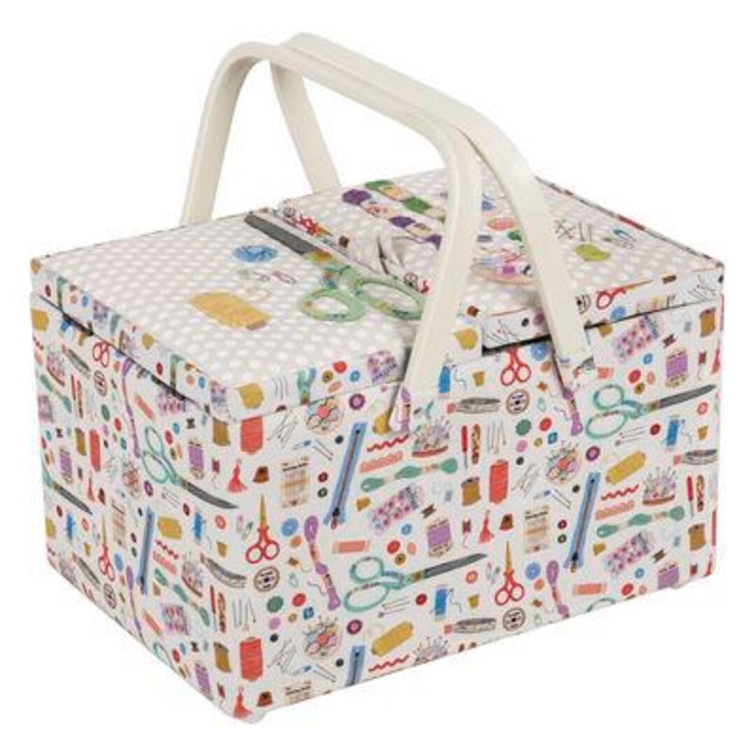 Large Sewing Box 8.25 X 12 X 7.5 in Notions Craft Sewing Quilting ...