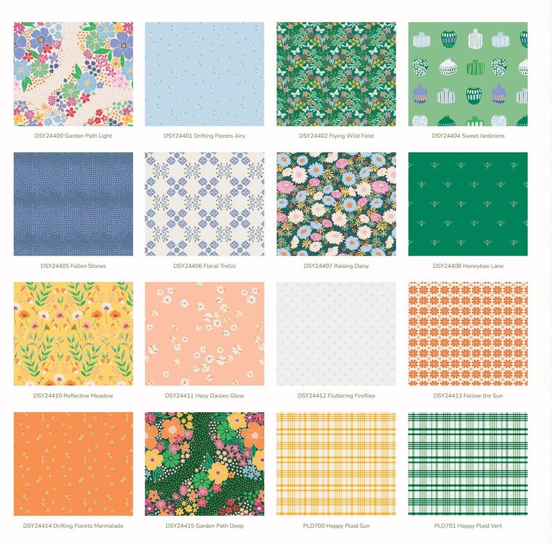 Daisy Collection * Floral Trellis DSY24406 by Amy Sinibaldi Art Gallery ...