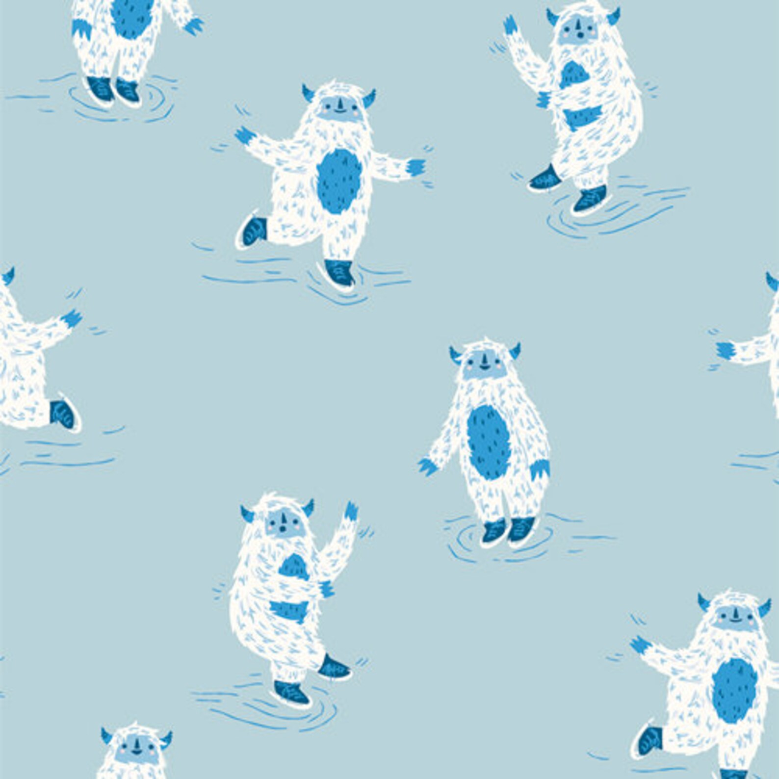 CAPSULE Snuggles Collection Appi Yeti in Flannel F11812 Art Gallery ...