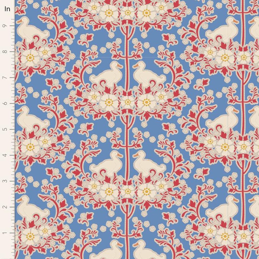 TIL100555 Tilda Jubilee Duck Nest Blue Yardage Cotton Quilt Fabric - Etsy