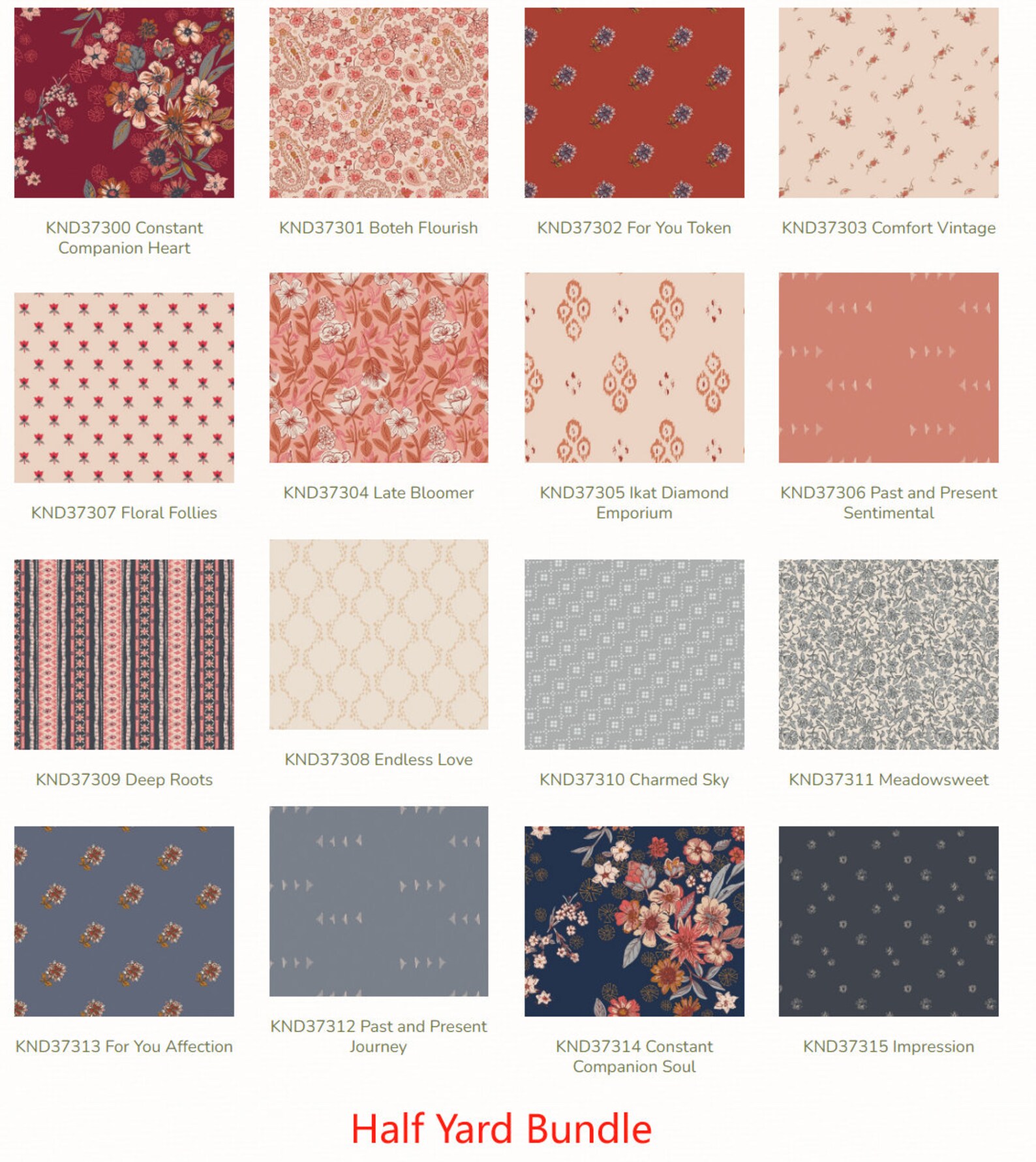 Kindred Collection Half Yard Bundle by SHARON HOLLAND AGF Art Gallery ...
