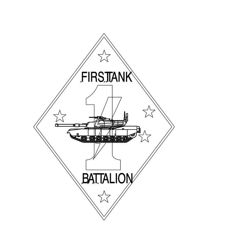 1st TANK Battalion SVG File - Etsy