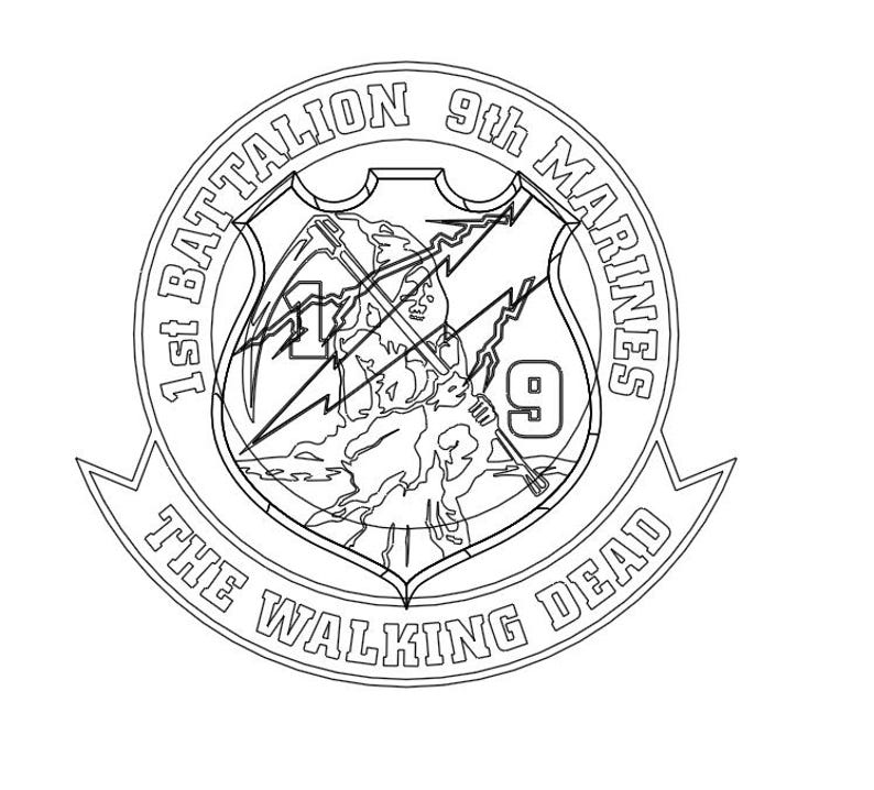 1st Battalion 9th Marines SVG File - Etsy