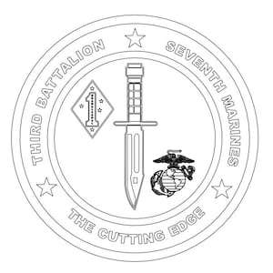 3rd Battalion 7th Marines SVG File - Etsy
